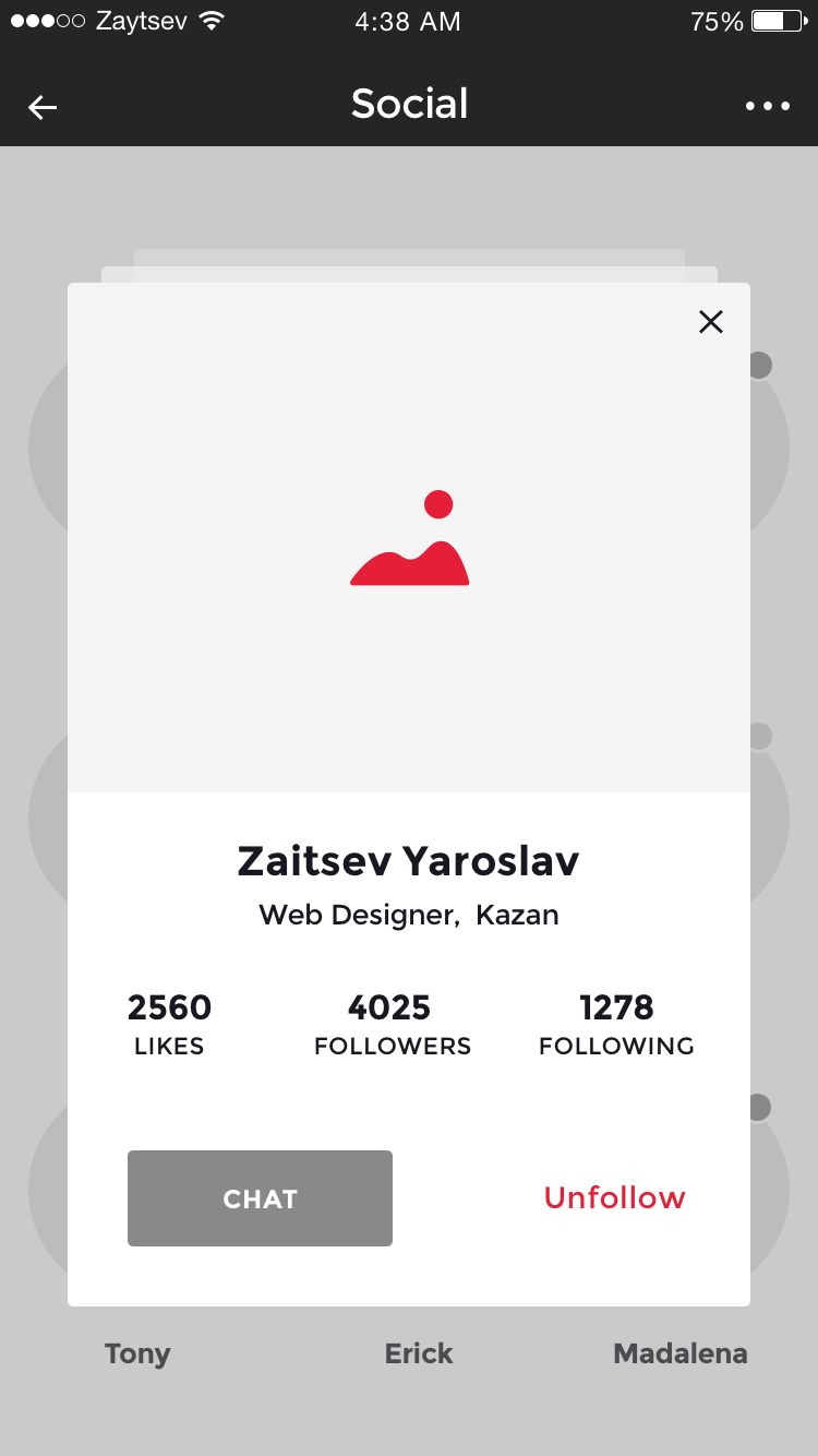 Oculus iOS Wireframe UI Kit by Qo7 | ThemeForest